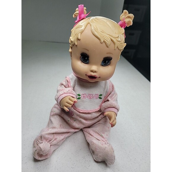 Hasbro | Toys | 206 Hasbro Baby Alive Sip N Slurp Baby Doll Blonde ...
